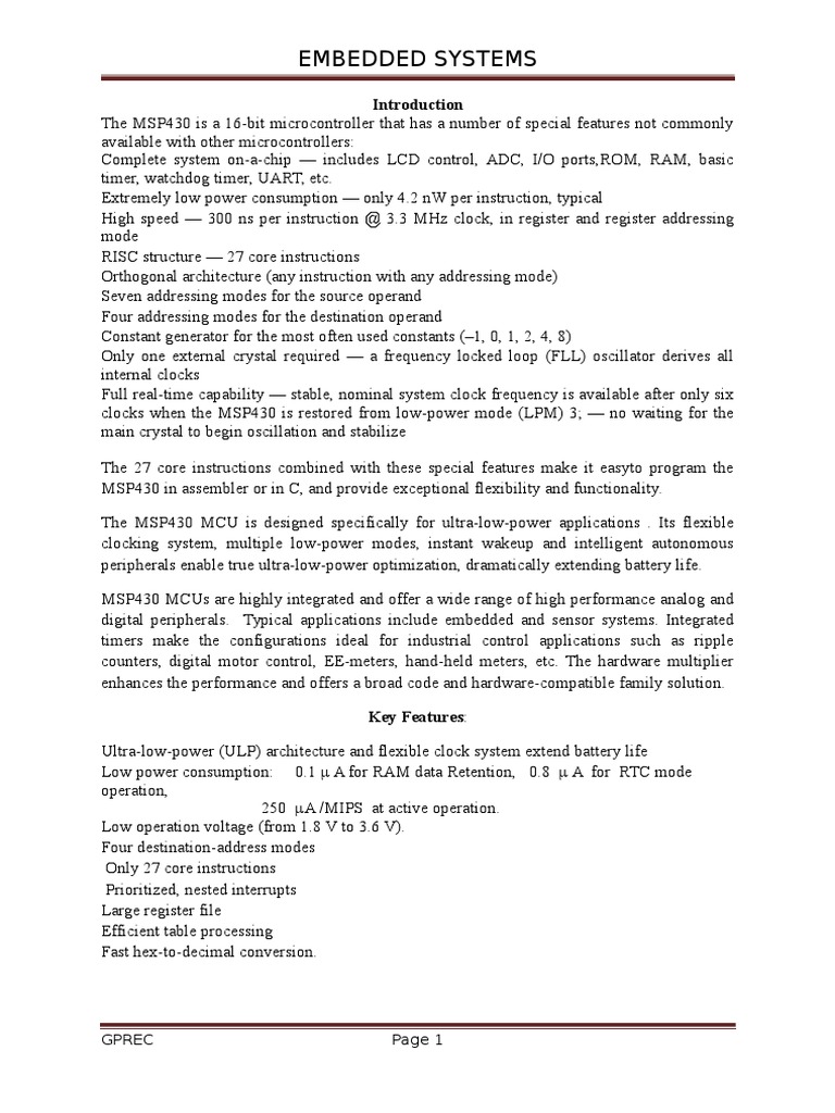 EIOT Unit2 | PDF | Pointer (Computer Programming) | Microcontroller EIOT Unit2 | PDF | Pointer (Computer Programming) | Microcontroller