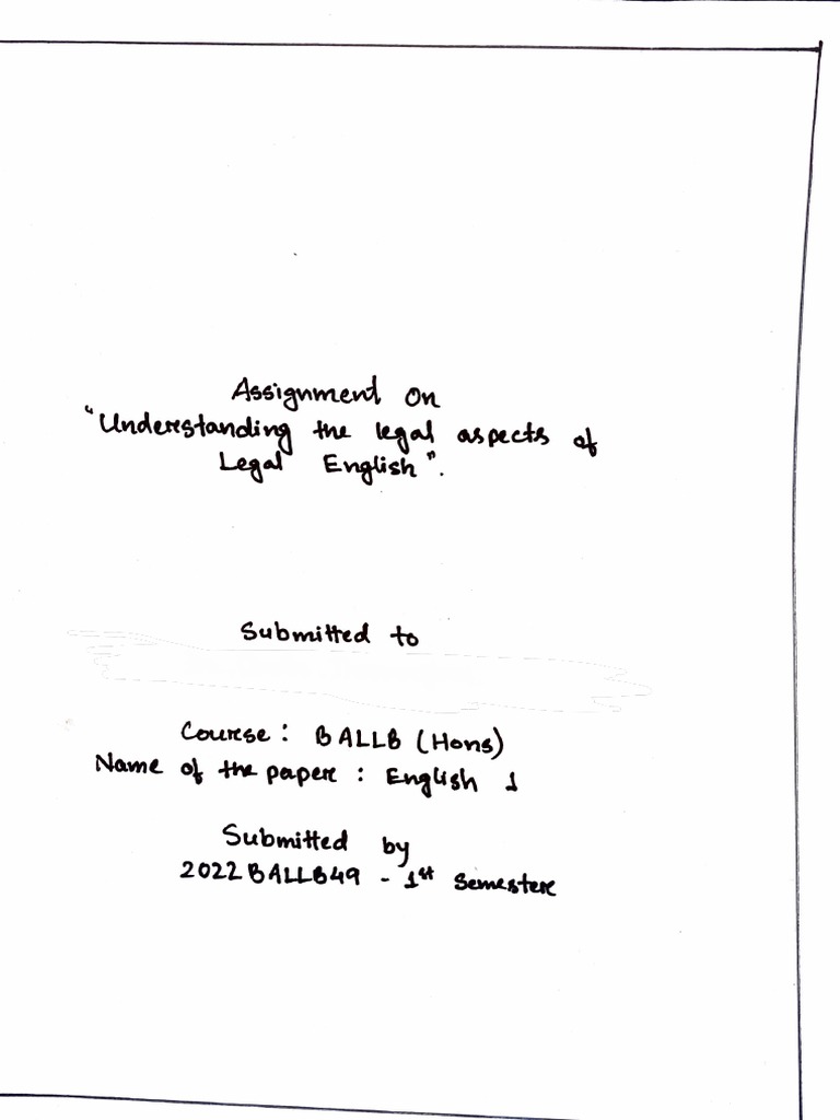 Understanding The Legal Aspects of Legal English | PDF