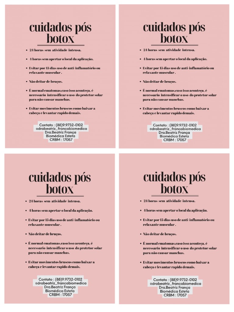 Cuidados Botox | PDF