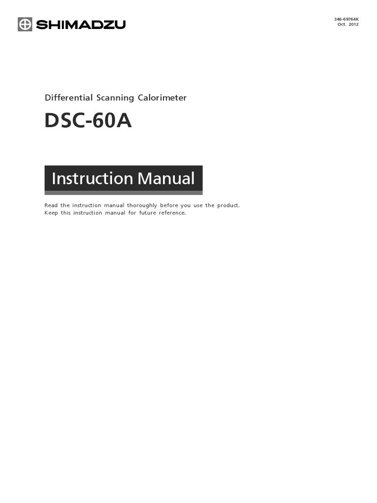 DSC-60 Instruction-Manual | PDF