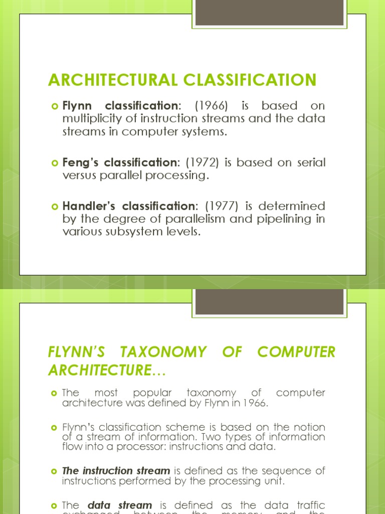 Flynn's Taxonomy of Computer Architecture | PDF