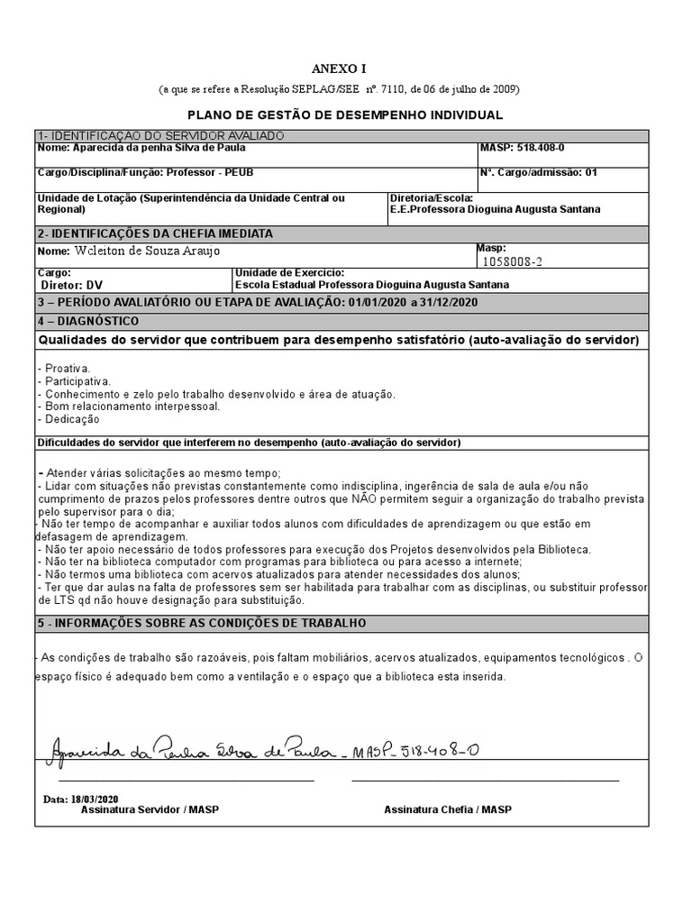 PGDI Preenchido para Professor PEUB | PDF | Bibliotecas | Pedagogia