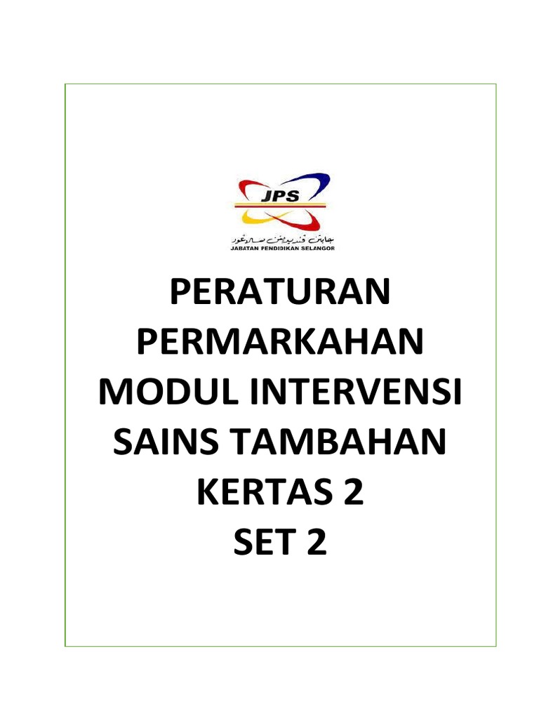 Modul Intervensi ST K2 Set 2 PP | PDF
