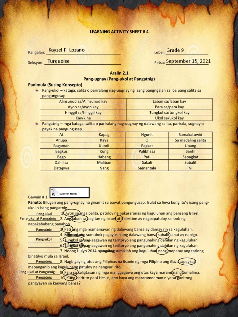 A4 Pang Ugnay | PDF