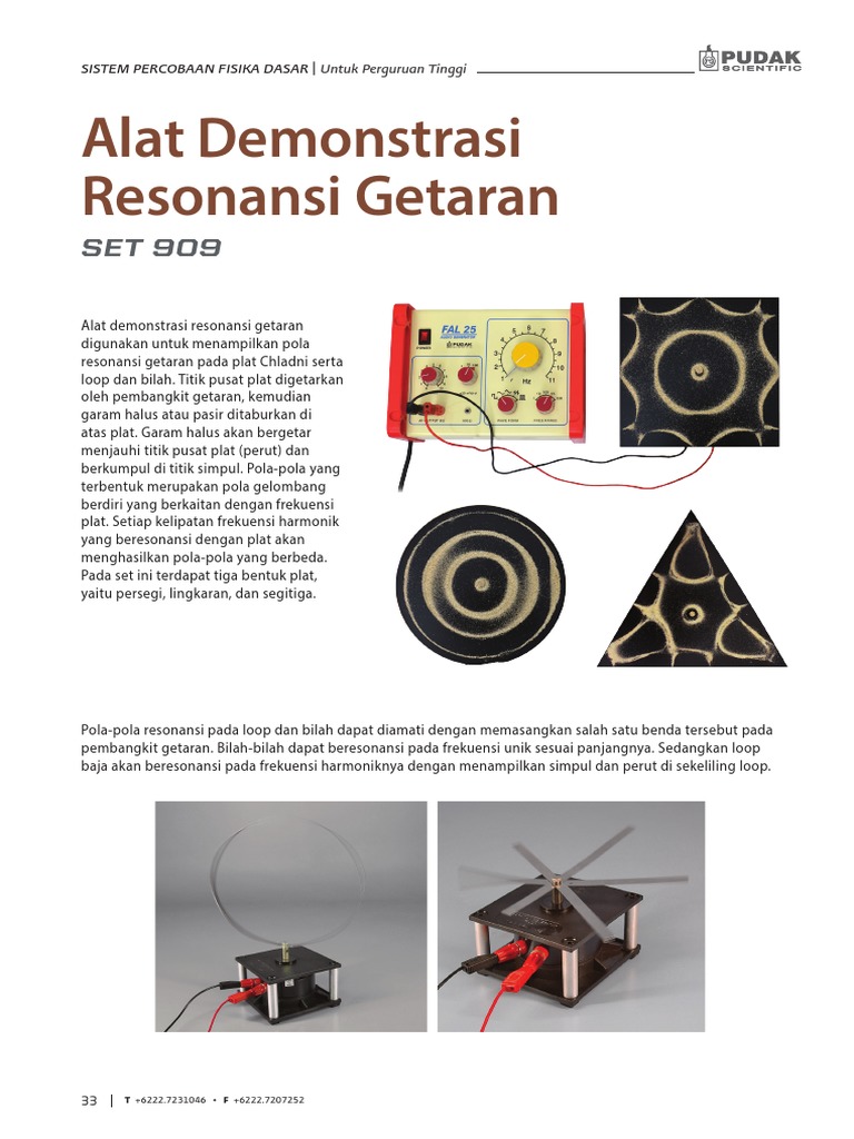 Set 909 Alat Demonstrasi Resonansi Getaran | PDF