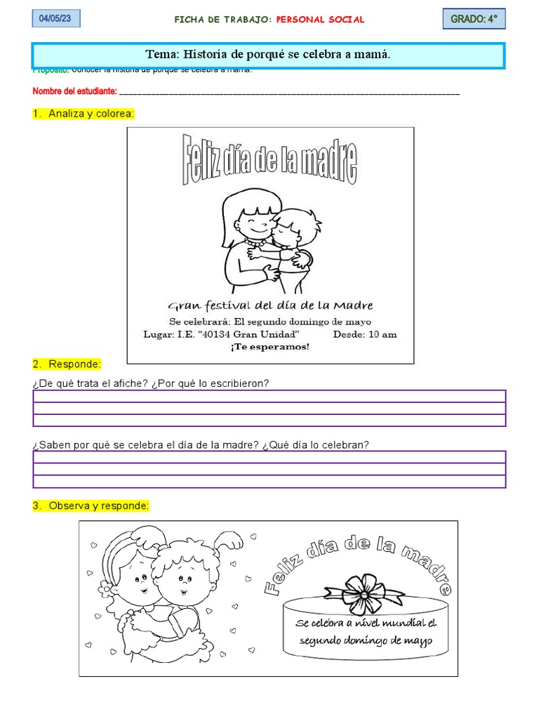 El origen y celebración del Día de la Madre | PDF