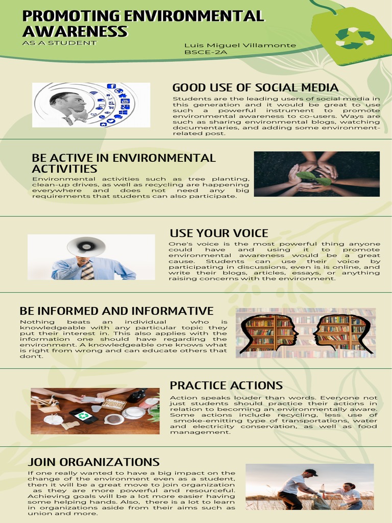 Promoting Environmental Awareness Actions | PDF | Social Media ...