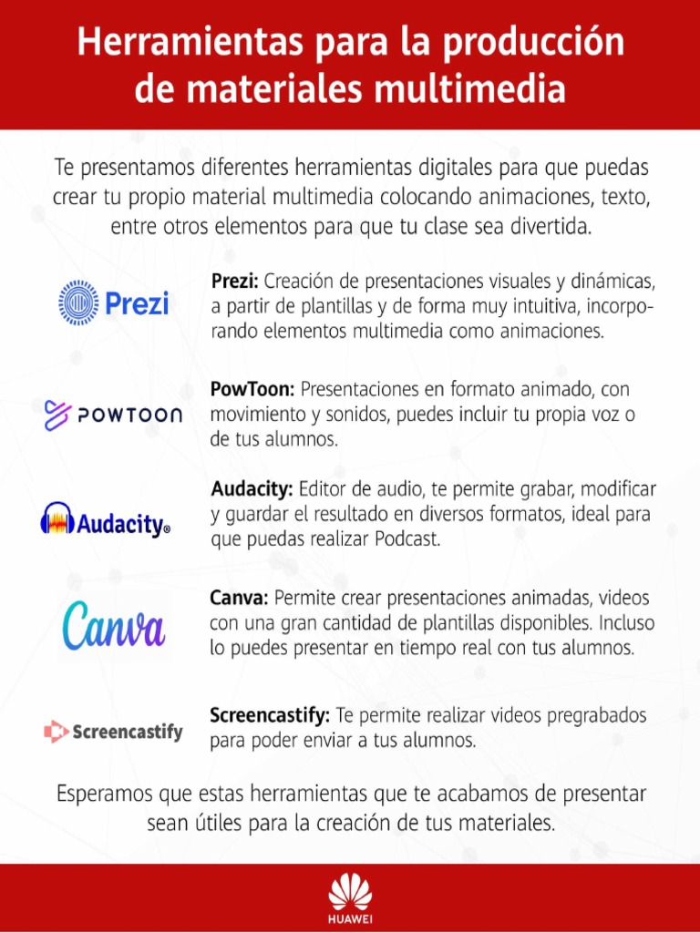 2.2.3 Infografía Herramientas para La Producción de Materiales Multimedia PDF | PDF