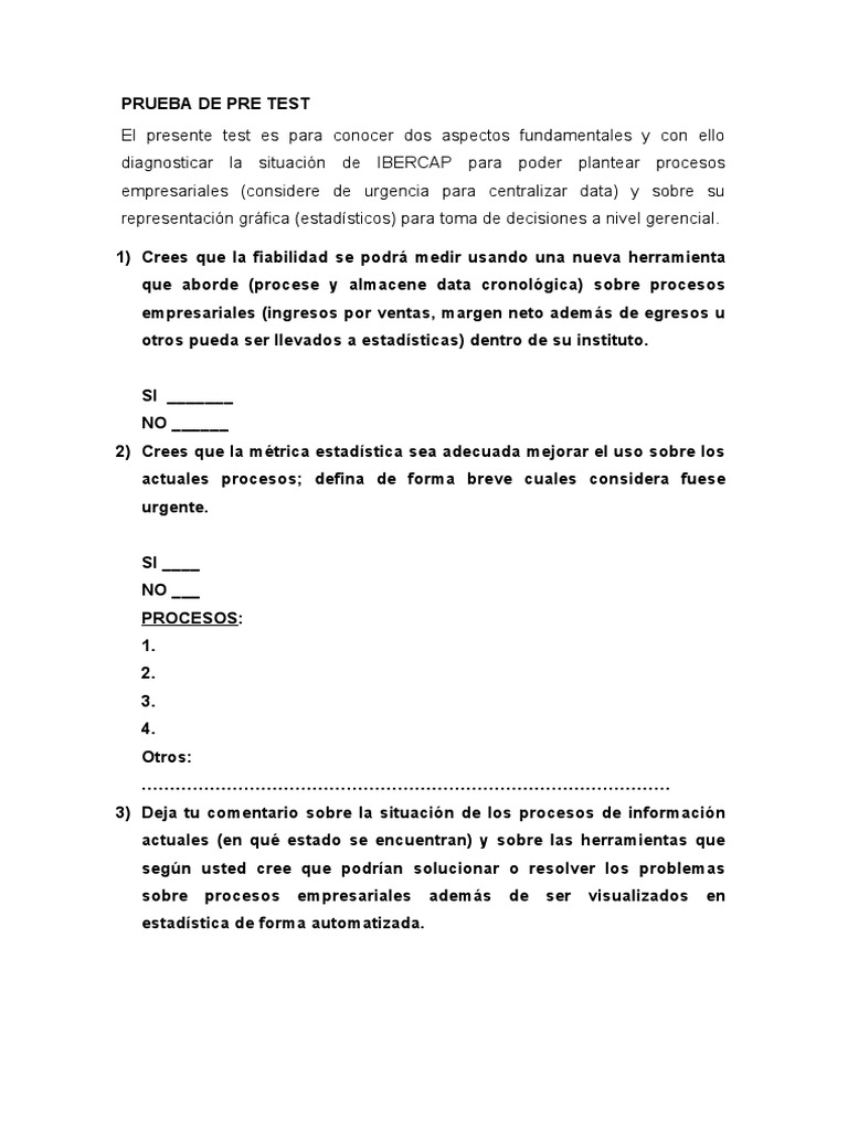PRUEBA DE PRE TEST (1).docx | PDF