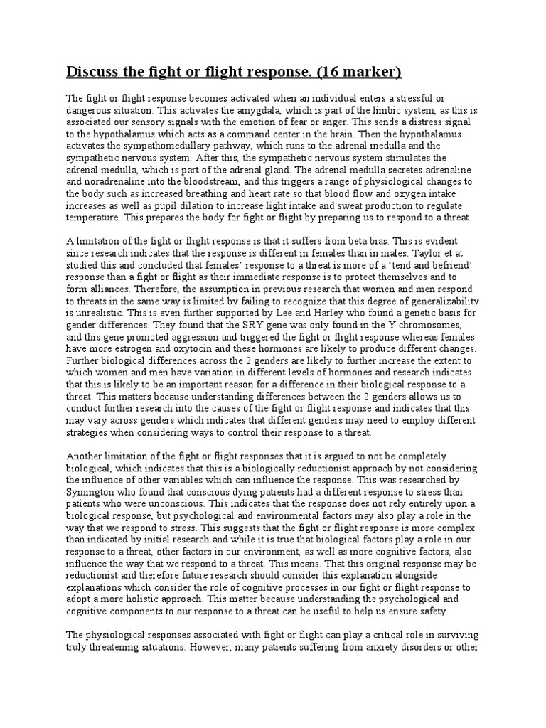 Understanding the Complexities of the Fight or Flight Response: Its ...