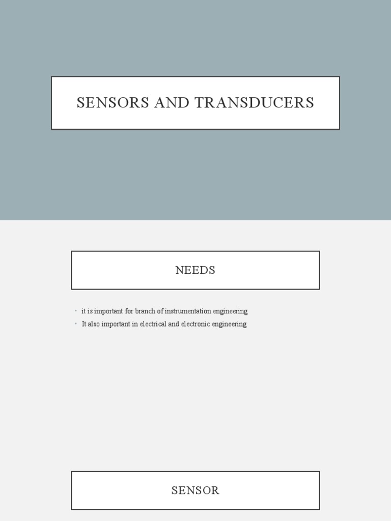 Sensors and Transducers | PDF | Sensor | Digital Signal