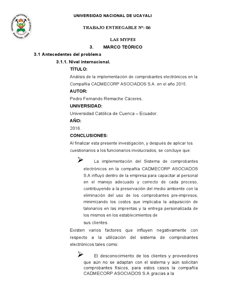 Implementación de Facturación Electrónica | PDF | Contabilidad | Pequeñas y medianas empresas
