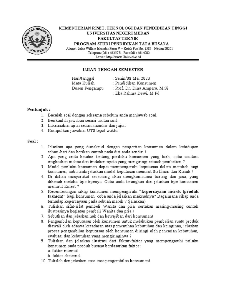 Uts Konsumen | PDF