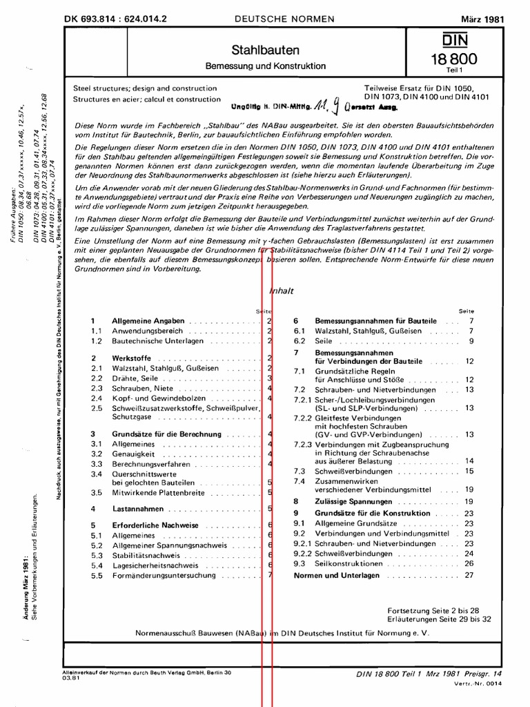 DIN 18800 1 1981 en PDF | PDF