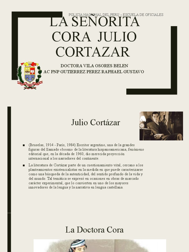 La Señorita Cora Julio Cortazar | PDF