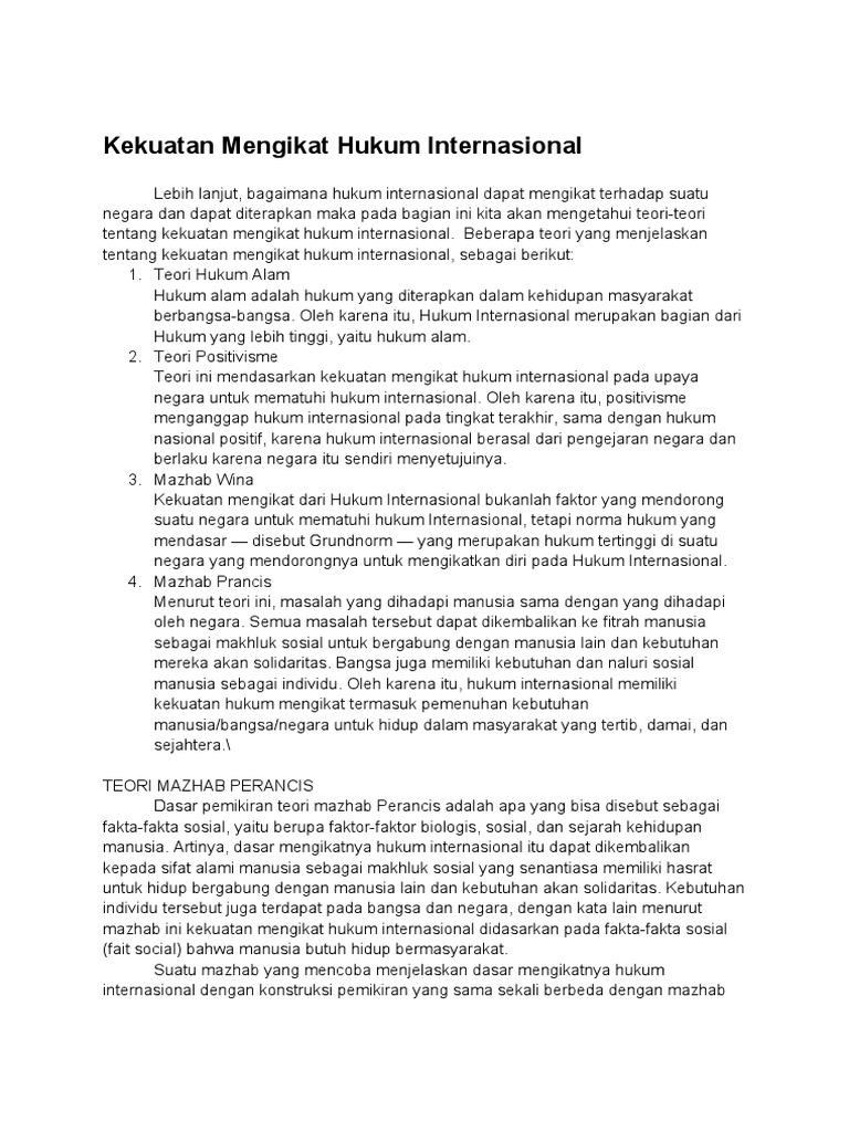 Pengikat Hukum Internasional Semeion | PDF