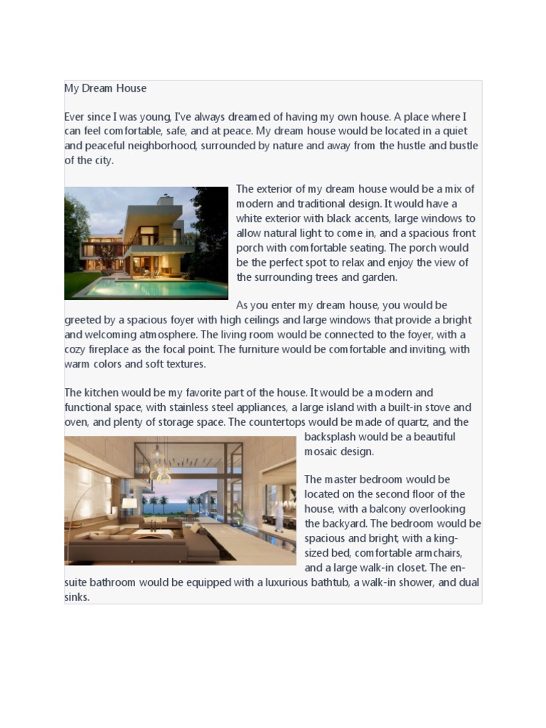 My Dream House | PDF | Kitchen | Home