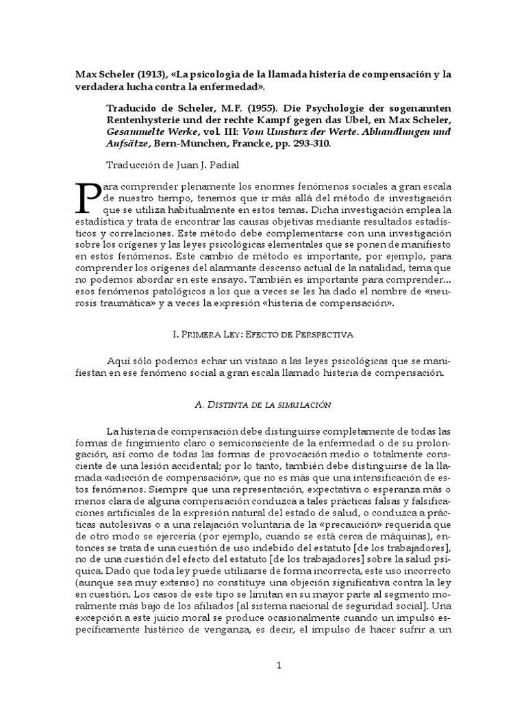 Max Scheler | PDF | Compasión | Experiencia