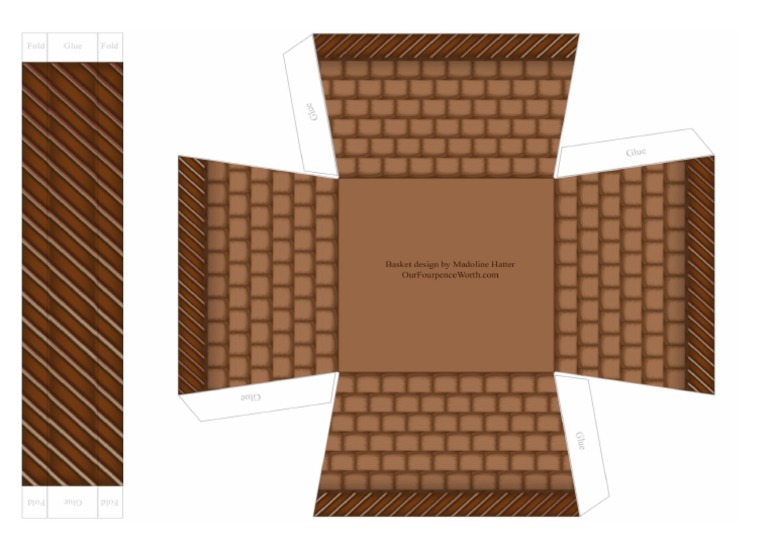 Basket Cutout Pattern | PDF