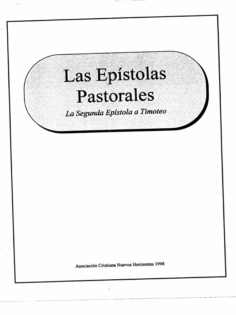 Comentario de 2 de Timoteo | PDF