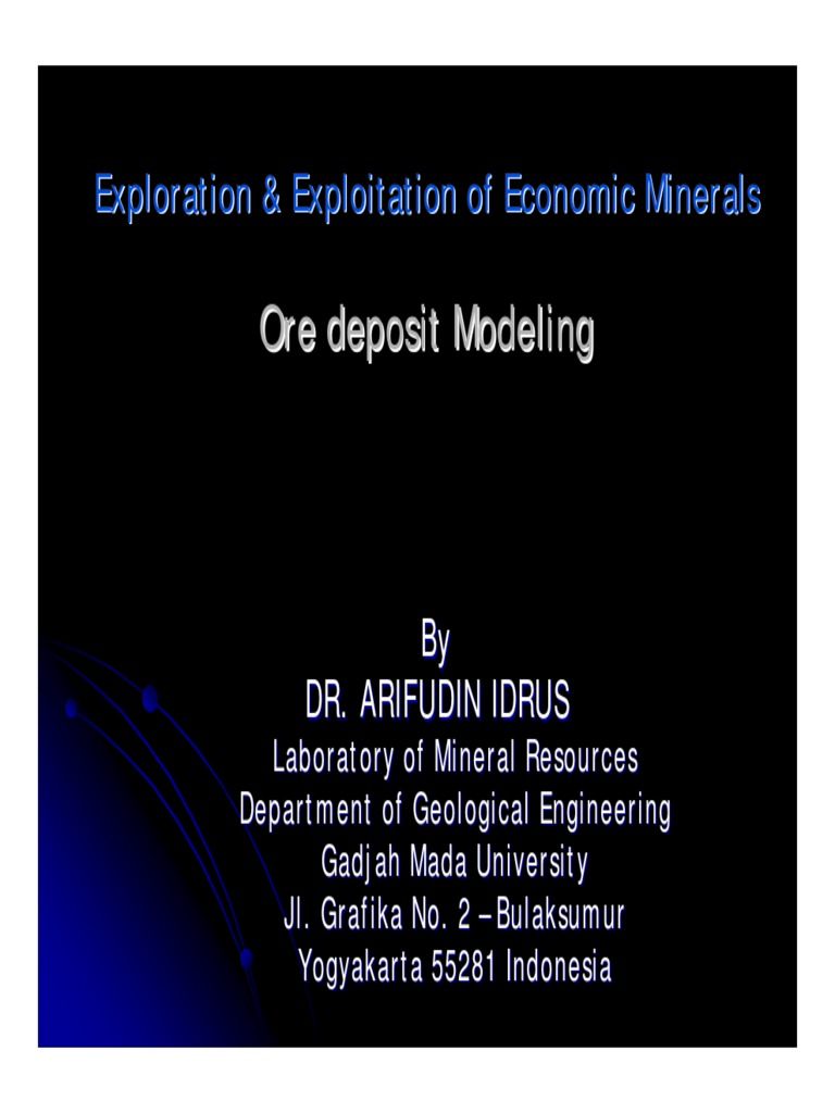 Deposit Modeling | Download Free PDF | Minerals | Ore
