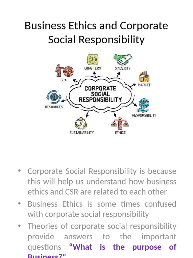 An Analysis of Business Ethics and Corporate Social Responsibility ...
