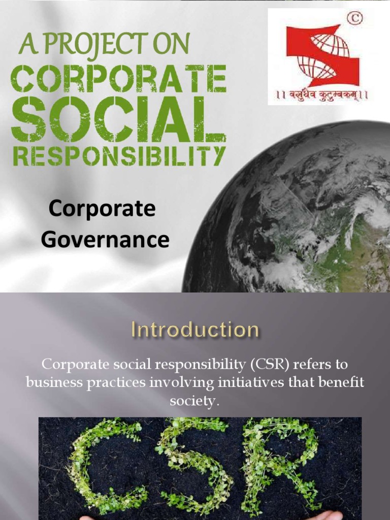 CSR: Importance and Case Studies | PDF | Corporate Social ...