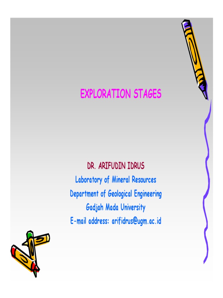 Exploration Stages | PDF | Prospecting | Geology