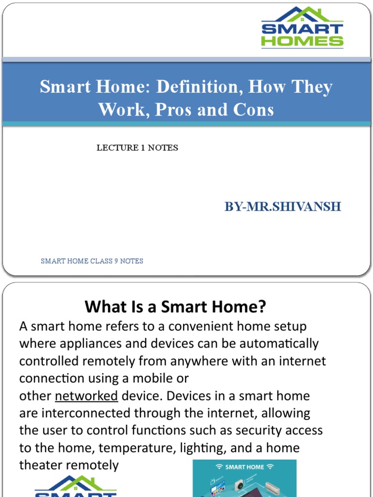 Smart Home Using Ai | PDF | Home Automation | Information And ...