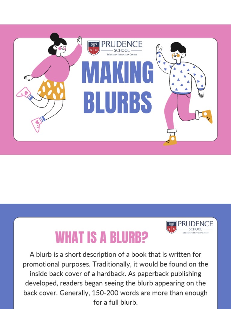 Blurb Writing-Notes | PDF | Books