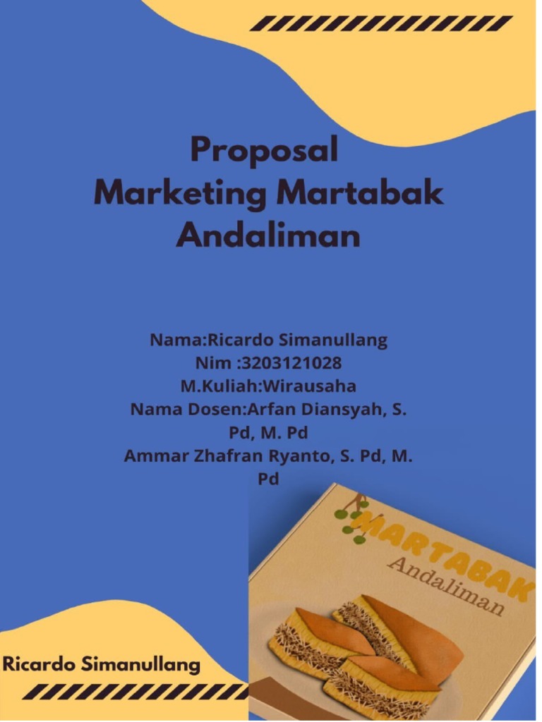 Proposal Usaha Martabak Andaliman | PDF