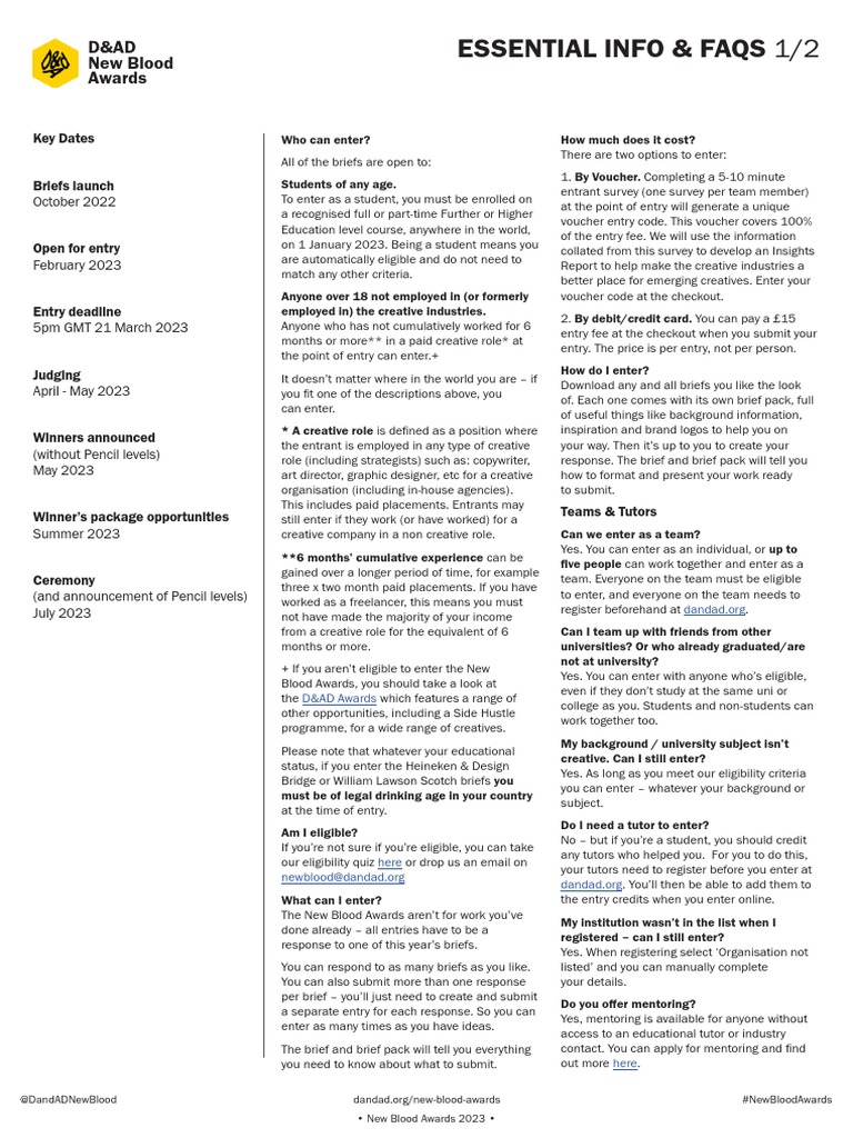 Essential Info and FAQs | PDF | Graphic Design