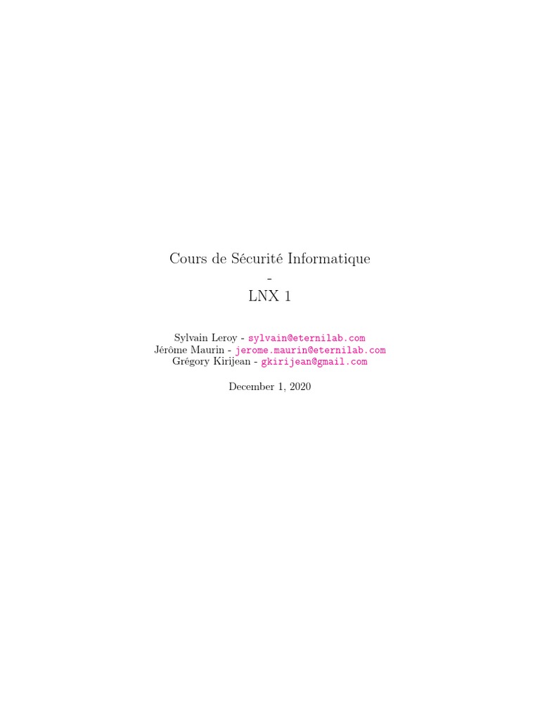 LNX 1 | PDF | Distribution Linux | Informatique
