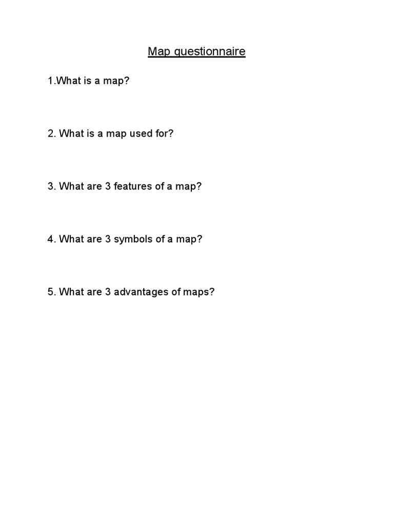 Map questionnaire.pdf | PDF