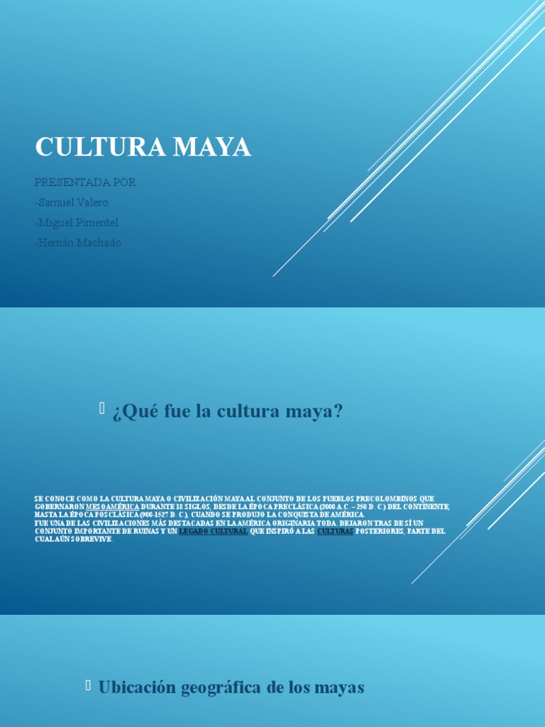 Cultura Maya | PDF