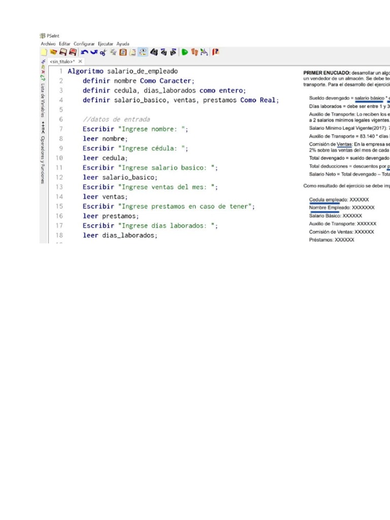 ejemplo de pseint | PDF