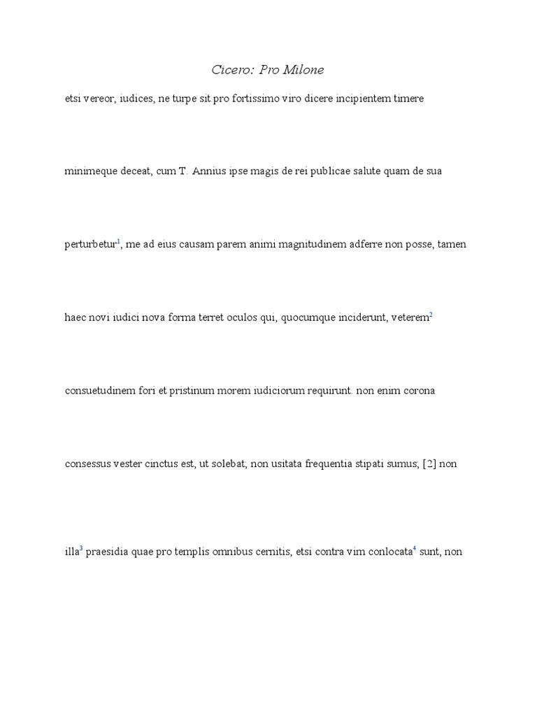 Cicero - Pro Milone | PDF