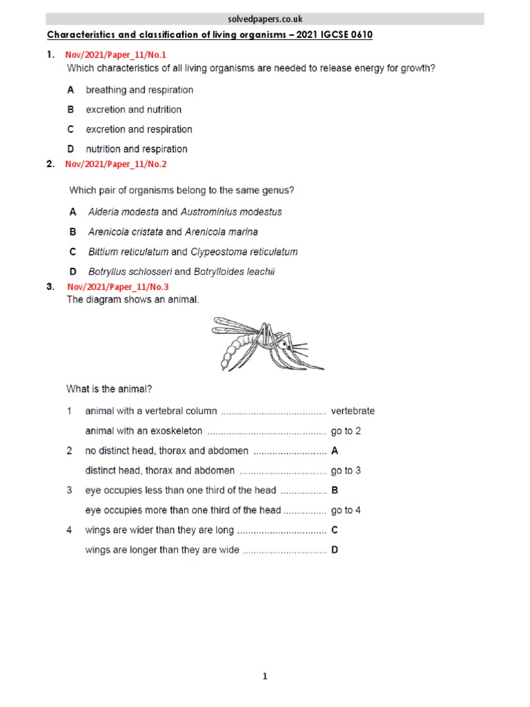IGCSE 2021 Biology Past Papers | PDF | Art