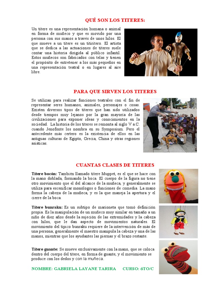 Qué Son Los Titeres | PDF