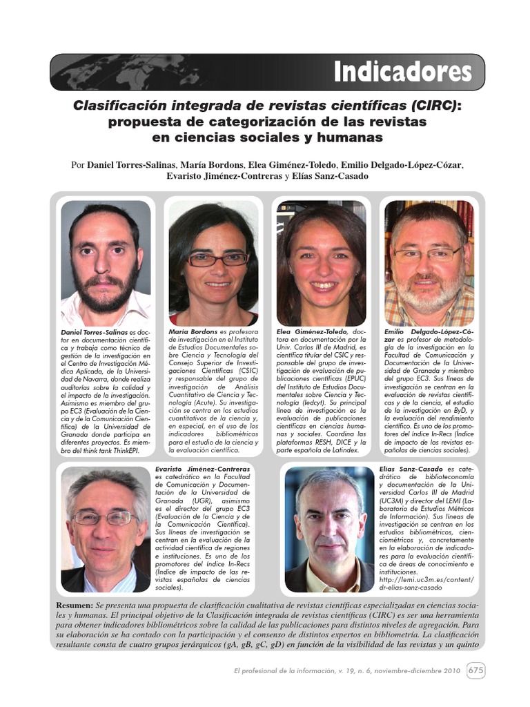 Clasificacion Circ | PDF | Academia | Science