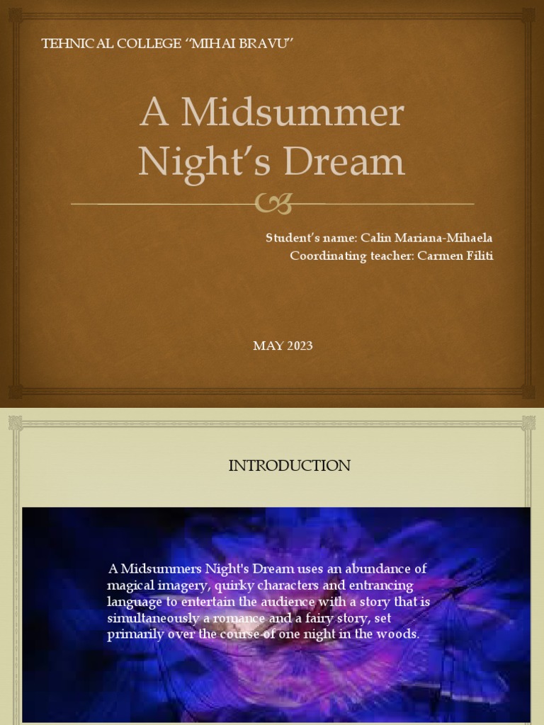 A Midsummer Night's Dream | PDF | A Midsummer Night's Dream ...