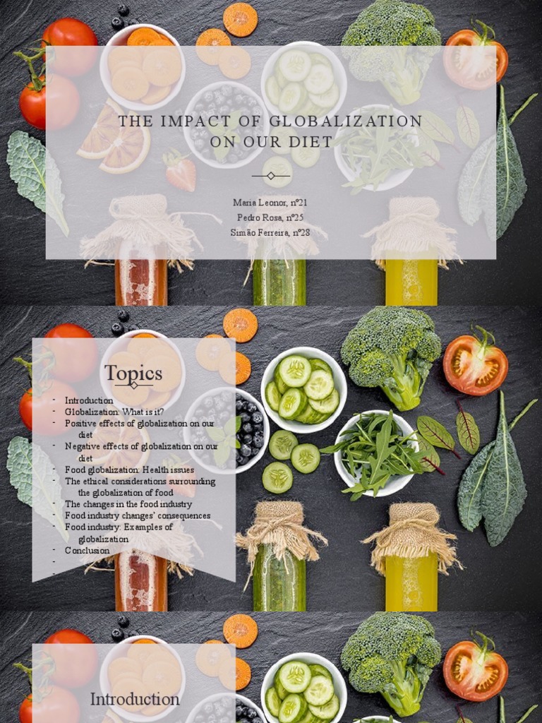 The Impact of Globalization On Our Diet - Odp | PDF | Food Industry ...