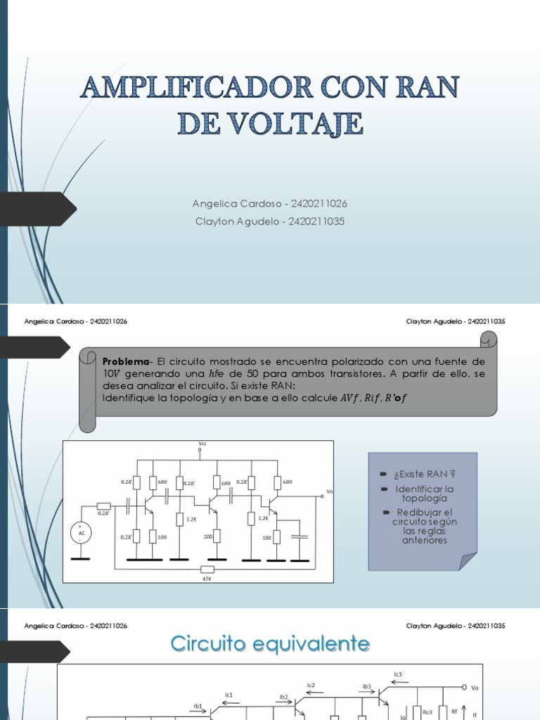 Amplificador Con Ran de Voltaje-1 | PDF | Ingeniería Electrónica | Electrónica