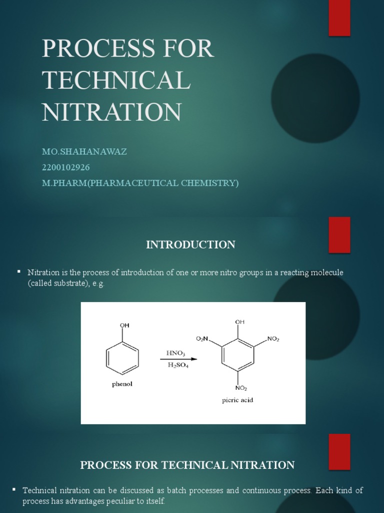 Technical Nitration Processes Explained | PDF | Steel | Nitric Acid