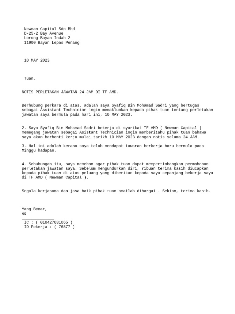 Notis 24jam Pdf Bisnis