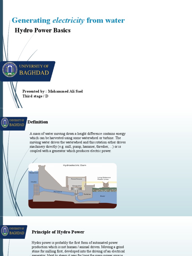 Hydro Power: Generating Electricity from Water | PDF | Hydropower ...
