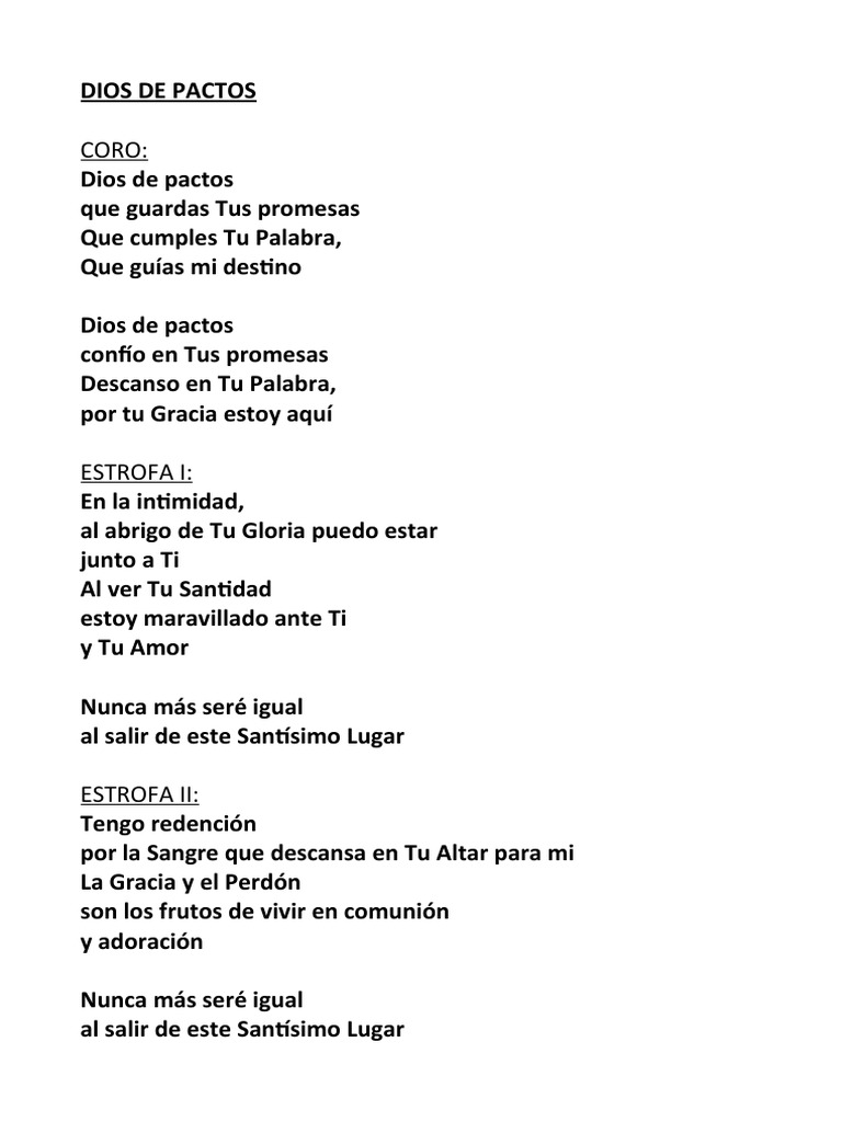 Dios de Pactos | PDF Dios de Pactos | PDF