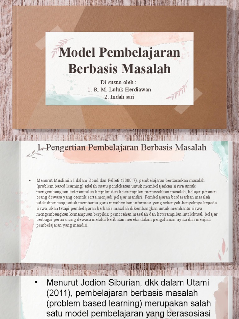 Model Pembelajaran Berbasis Masalah | PDF
