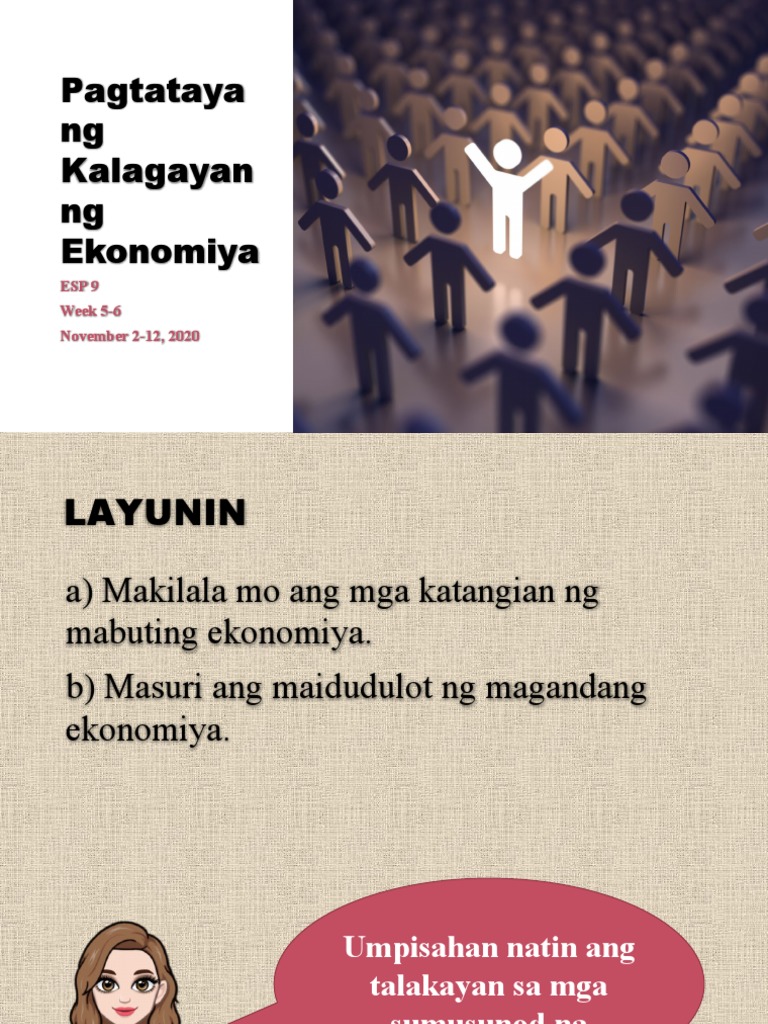 Week 5-6 Pagtataya NG Kalagayan NG Ekonomiya | PDF