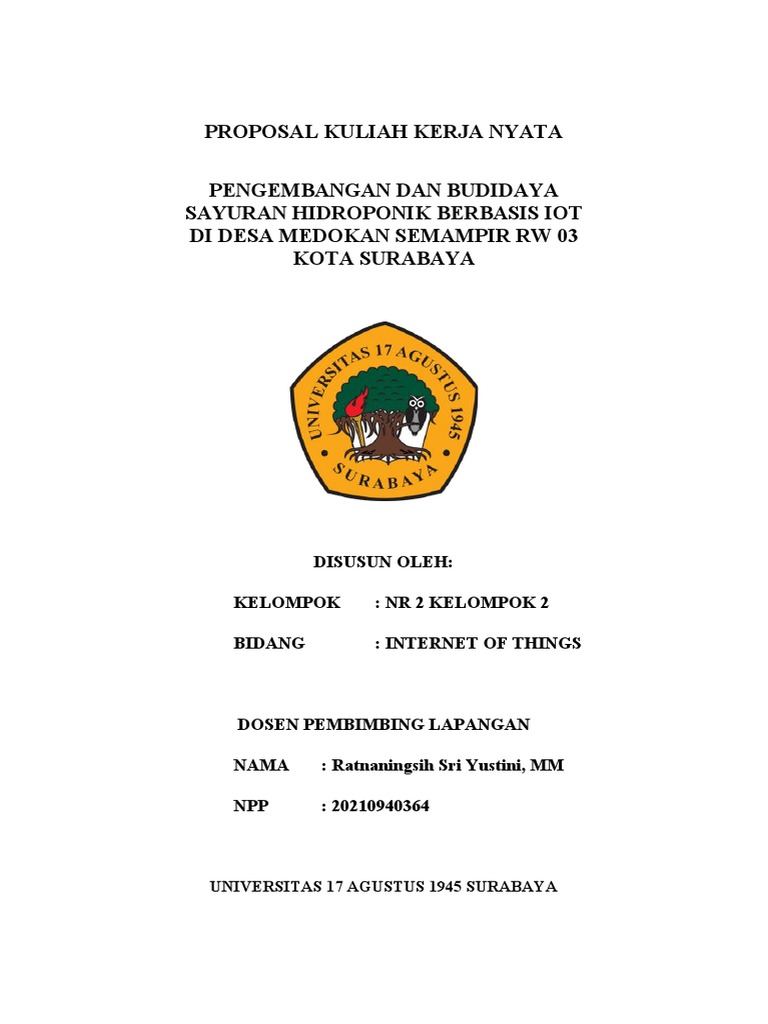 Proposal Kel 2 | PDF